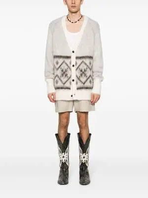 Martine Rose Brushed Fair Isle-intarsia Cardigan