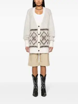 Martine Rose Brushed Fair Isle-intarsia Cardigan