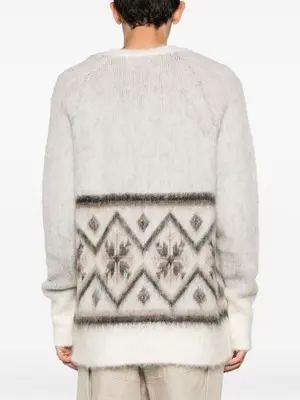 Martine Rose Brushed Fair Isle-intarsia Cardigan
