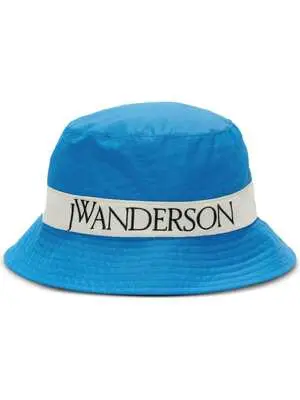 JW Anderson Logo-embroidered Bucket Hat - Blue
