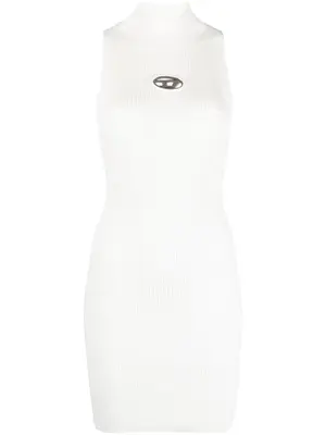 DIESEL® M-onervax Mock-neck Dress - Neutrals