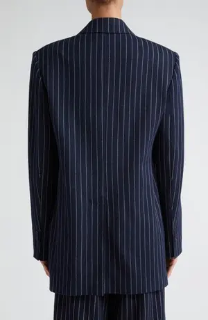Max Mara Aceri Pinstripe Jacket - Ultramarine