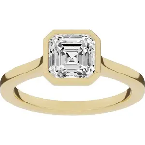 JENNIFER FISHER 18k Gold 2.0 Ctw Lab-created Diamond Asscher Solitaire Ring - 18k Yellow Gold