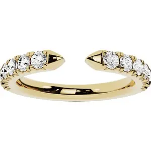 JENNIFER FISHER 18k Gold Lab Created Diamond Ring - 18k Yellow Gold