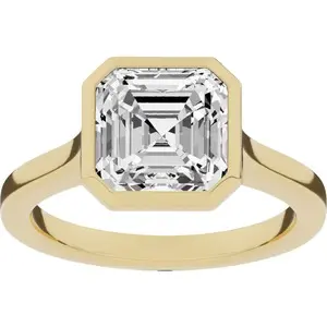 JENNIFER FISHER 18k Gold Asscher Lab Created Diamond Solitaire Ring - 18k Yellow Gold