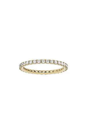 JENNIFER FISHER 18k Gold Lab Created Diamond Eternity Ring 0.68 Ctw - 18k Yellow Gold