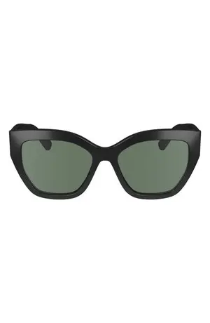 Longchamp 55mm Butterfly Sunglasses - Black