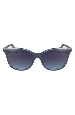 Longchamp 53mm Gradient Cat Eye Sunglasses - Avio/ Crystal