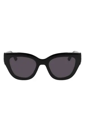 Longchamp 52mm Cat Eye Sunglasses - Black