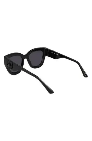 Longchamp 52mm Cat Eye Sunglasses - Black