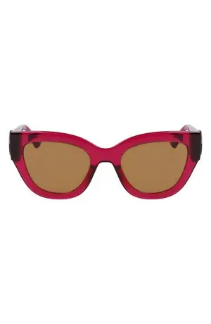 Longchamp 52mm Cat Eye Sunglasses - Cyclamen