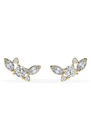 JENNIFER FISHER 18k Gold 1.73 Ctw Lab-created Diamond Stud Earrings - 18k Yellow Gold