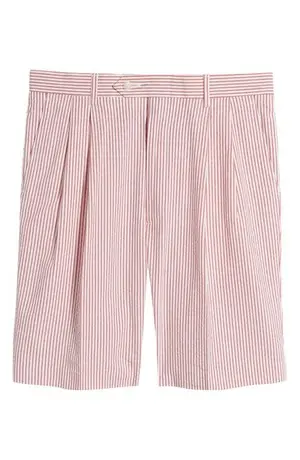 Berle Seersucker Shorts - Red