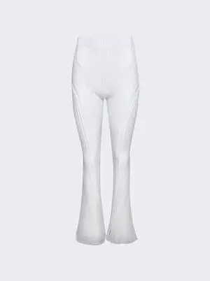 ROBERTA EINER Knit Flare Trousers - White