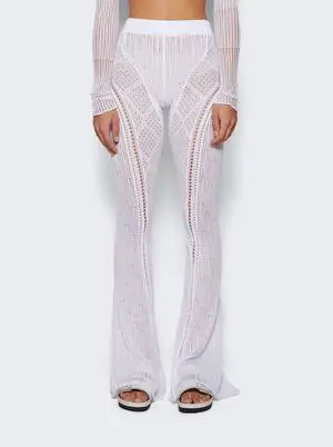 ROBERTA EINER Knit Flare Trousers - White