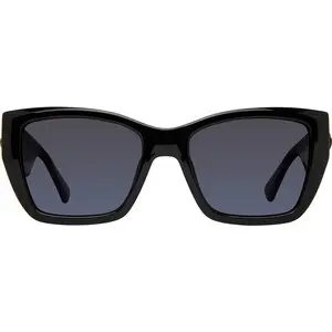 Kurt Geiger Kensington Rectangular Sunglasses - Black/gray Gradient