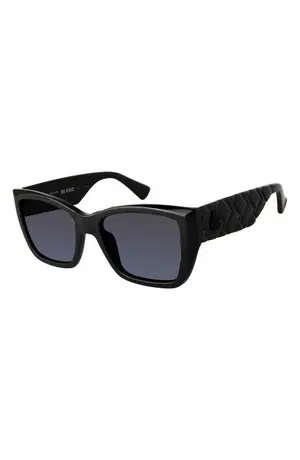 Kurt Geiger Kensington Rectangular Sunglasses - Black/gray Gradient