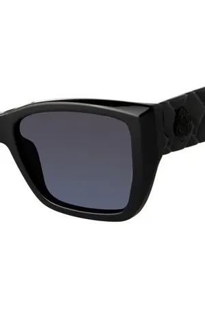 Kurt Geiger Kensington Rectangular Sunglasses - Black/gray Gradient