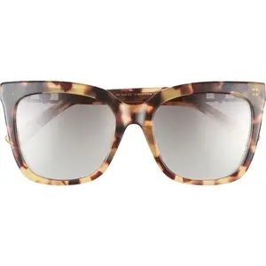 Kurt Geiger 53mm Polarized Cat Eye Sunglasses - Havana/ Gold