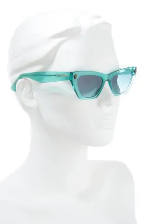 Kurt Geiger 51mm Cat Eye Sunglasses - Green/green Shaded