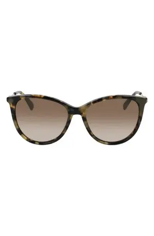 Longchamp Longchamp 55mm Gradient Sunglasses Khaki Havana