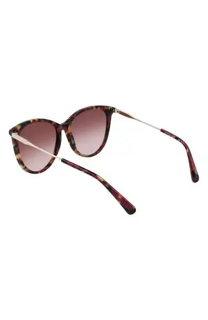 Longchamp 55mm Gradient Sunglasses - Red Havana