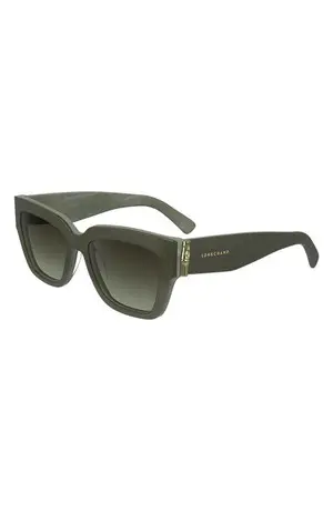 Longchamp 53mm Rectangular Sunglasses - Sage