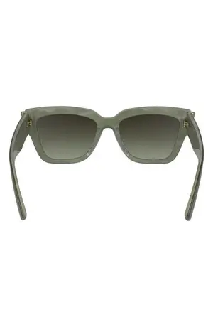 Longchamp 53mm Rectangular Sunglasses - Sage