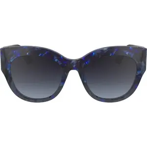 Longchamp Longchamp 55mm Butterfly Sunglasses Blue Havana