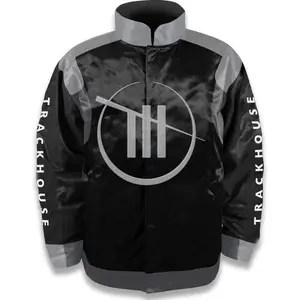 TRACKHOUSE RACING TEAM COLLECTION Trackhouse Racing Nylon Uniform Full-snap Jacket