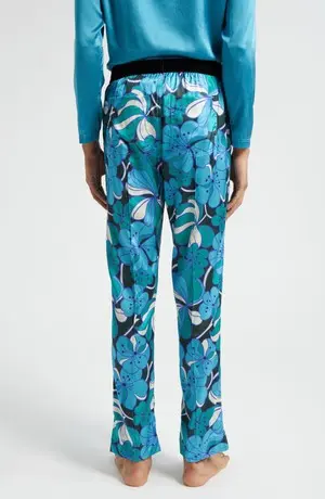 TOM FORD Floral Stretch Silk Pajama Pants