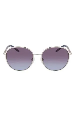 Longchamp 53mm Round Sunglasses - Gold