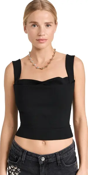 Miaou Imogene Corset Blouse - Black