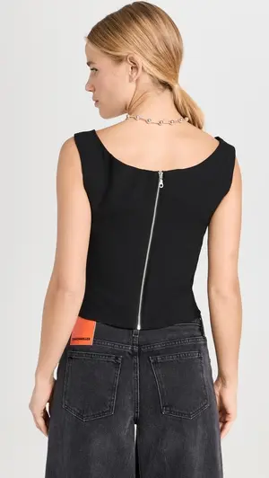 Miaou Imogene Corset Blouse - Black