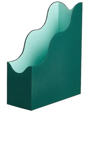 PRINTWORKS Magazine Rack In Green - Green & Turquoise
