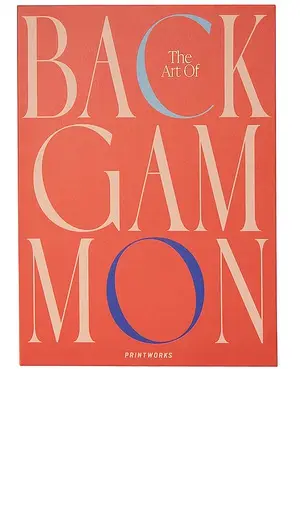 PRINTWORKS Printworks Classic Art Of Backgammon In Red. Red