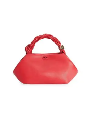 GANNI Women's Bou Leather Shoulder Bag - Caramel Cafe Red