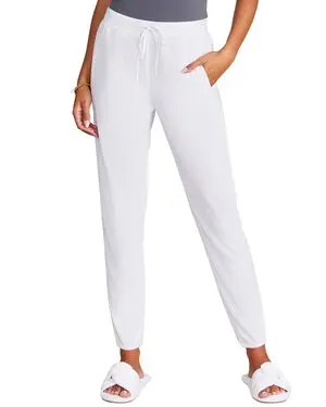 Barefoot Dreams Barefoot Dreams Cozyterry Jogger Pant - White