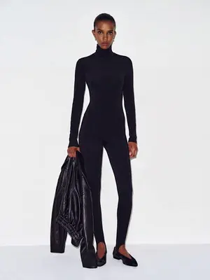 REFORMATION Cordelia Knit Bodysuit - Black