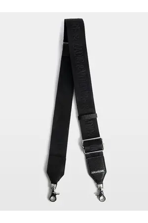 Zadig&Voltaire Leather Shoulder Strap - Black