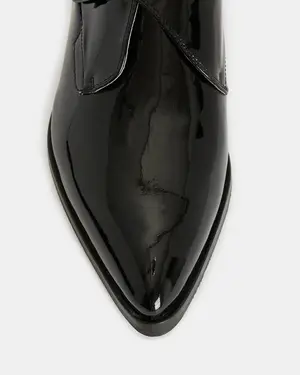 Allsaints Keith Patent Leather Monk Shoes In Black - 70% Off  display picture 1