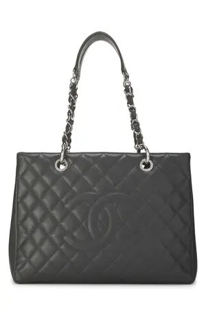CHANEL Quilted Caviar Grand Shopping Tote