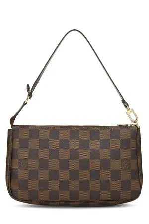 LOUIS VUITTON Damier Ebene Pochette Accessoires - Brown
