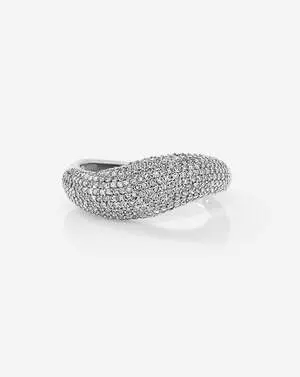 Ring Concierge Diamond And White Gold Pavé Ring - One-color