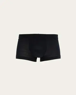 Hanro Cotton Sport Trunks - Black