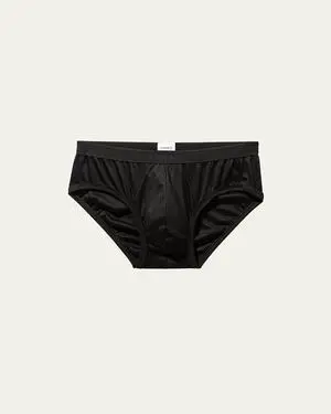 Zimmerli Sea Island Cotton Briefs - Black Pattern
