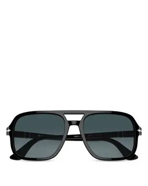 Persol Aviator Sunglasses - Black/blue Polarized Gradient