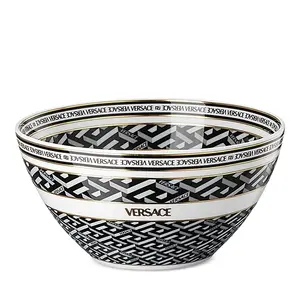 Versace La Greca Signature Bowl - Black
