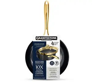 GRANITESTONE Charleston Hammered Black 4 Quart Eep Saute Pan - One-color