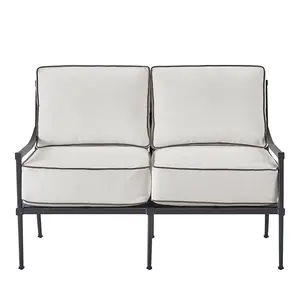 UNIVERSAL Bloomingdale's Seneca Outdoor Loveseat - Charcoal